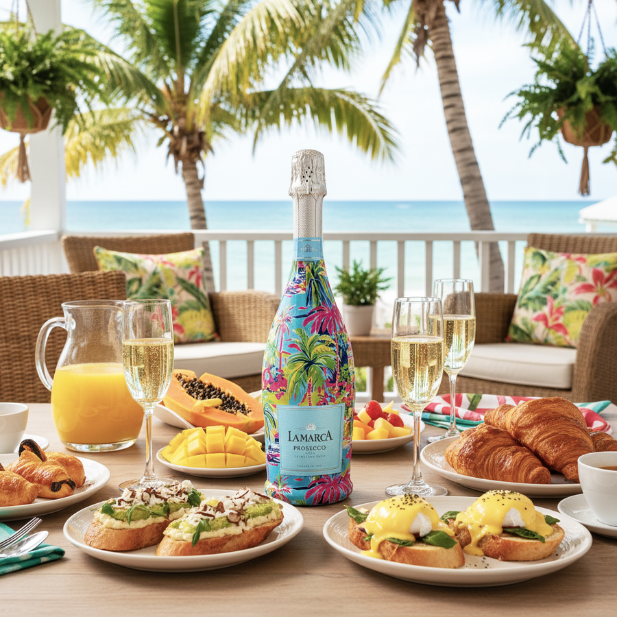 Beau Bottles Pink Key West Cottage - Prosecco Collection