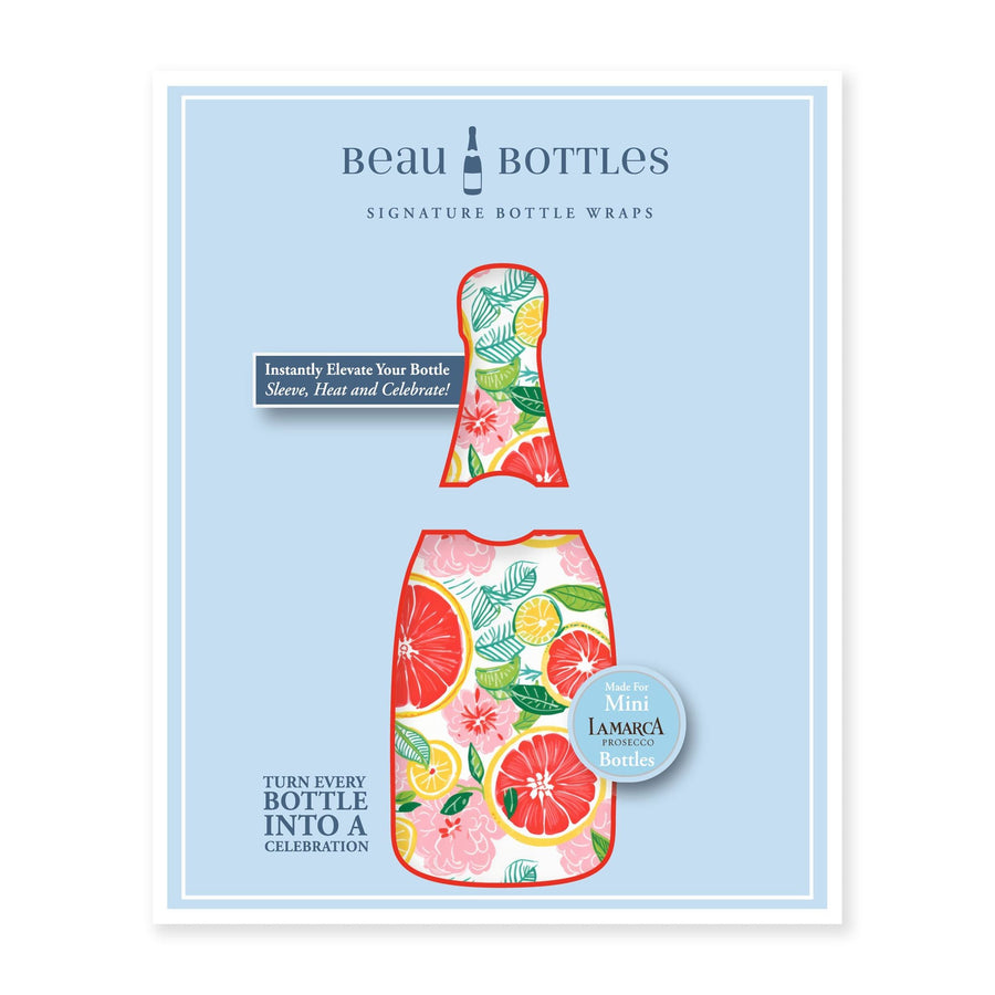 Beau Bottles Preppy Grapefruits - MINI Prosecco Collection - Six Pack